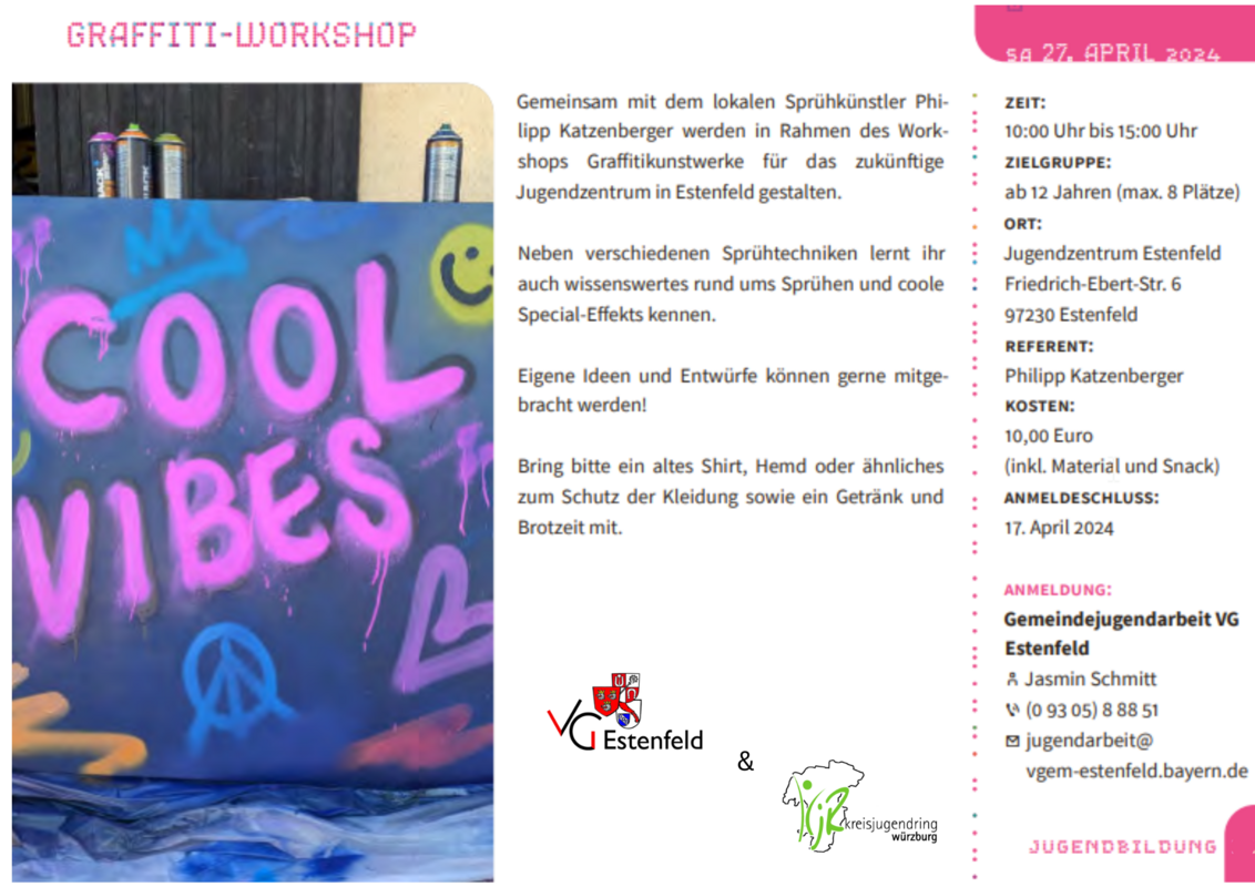 Graffiti-Workshop für das Jugendzentrum - Jugend - Freizeit & Kultur ...